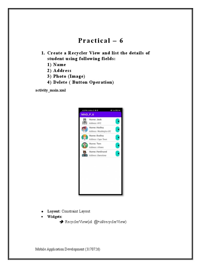 Mad P 6 7 8 9 10 11 12 13 15 16 17 | PDF | Android (Operating System) | Mobile App