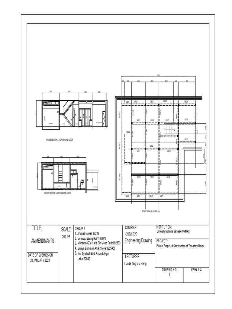 Title:: Scale: KNS1022 Engineering Drawing | PDF | Drawing | Technical ...