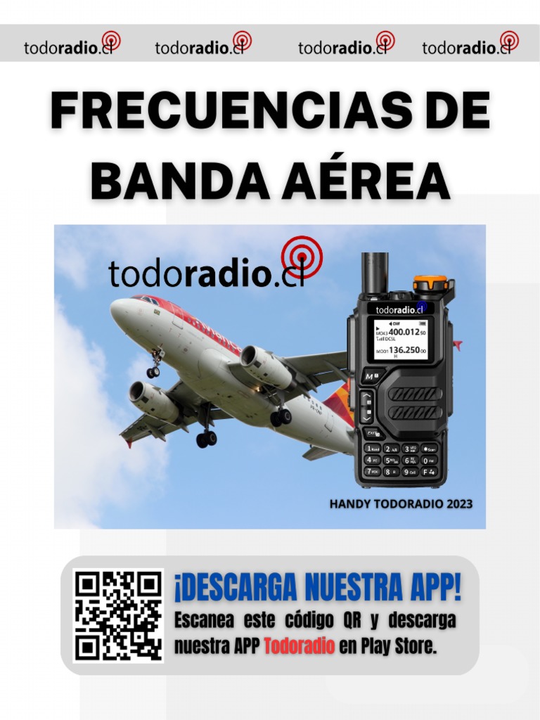 Frecuencias Banda Aérea Todoradio | PDF