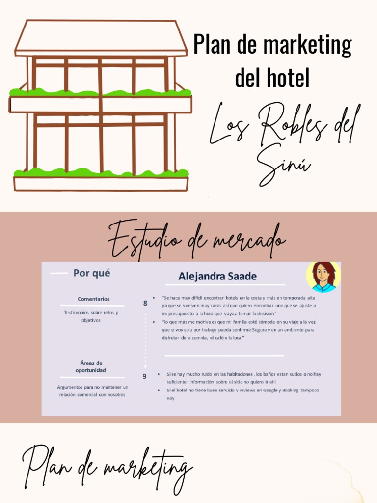 Plan de Marketing Del Hotel Los Robles Del Sinú | PDF | Hotel | Marketing