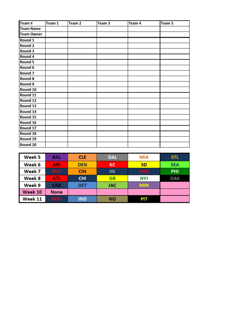 NFL Team Rosters and Player Stats | PDF