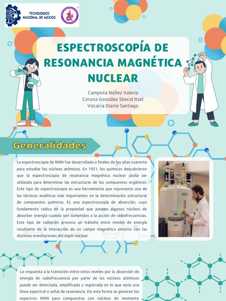 Espectroscopía de RMN | PDF | Resonancia magnética nuclear | Resonancia ...