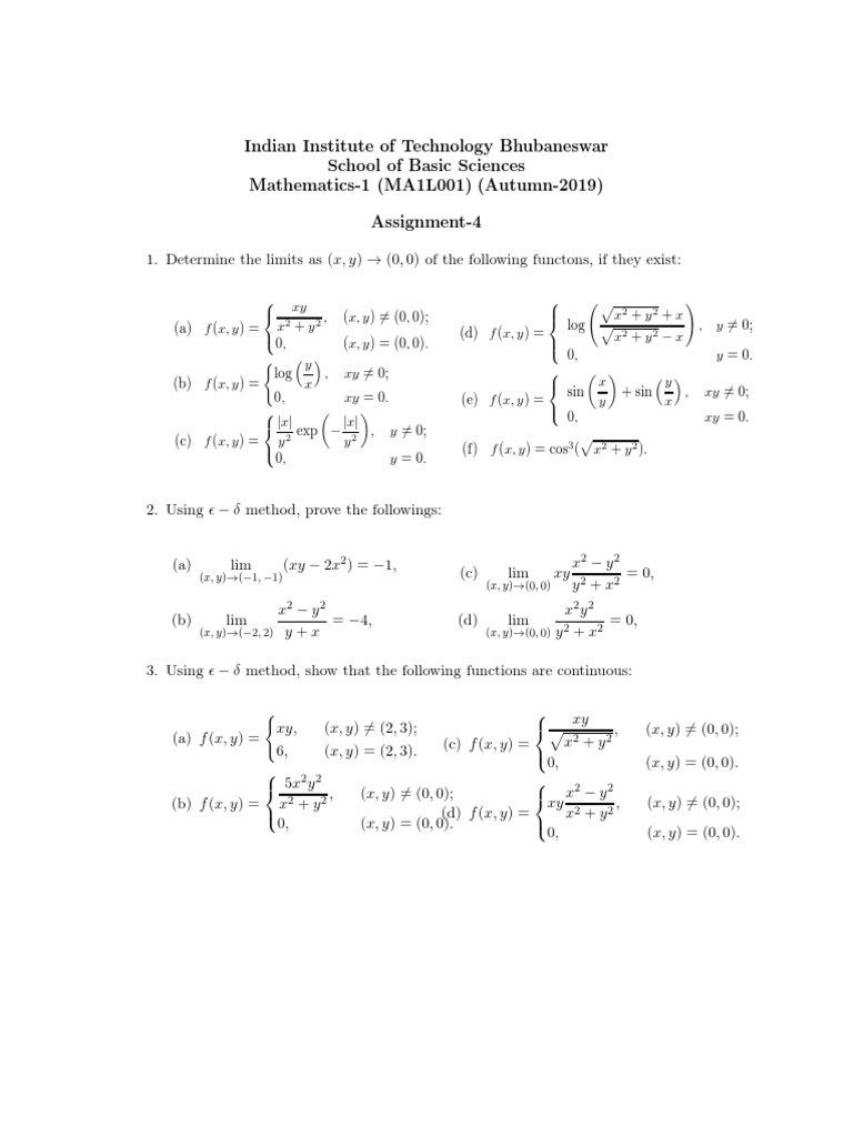 Indian Institute of Technology Bhubaneswar School of Basic Sciences ...