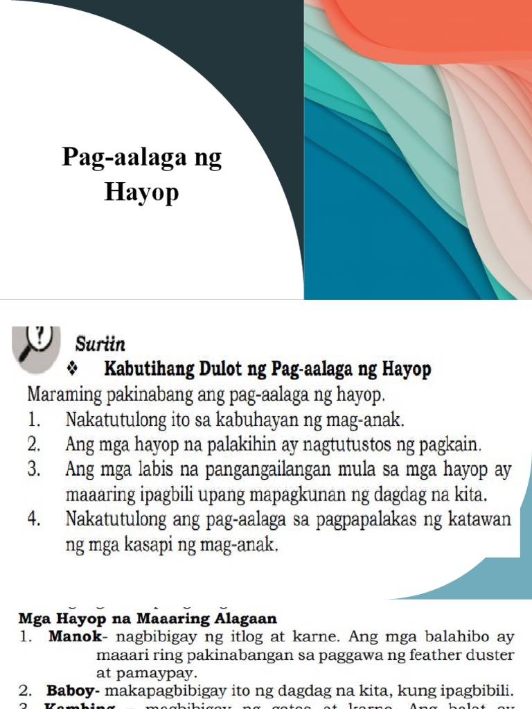Pag-Aalaga NG Hayop | PDF