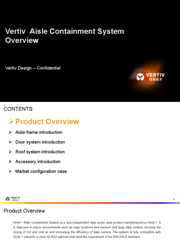 Vertiv Aisle Containment System | PDF | Door | Data Center