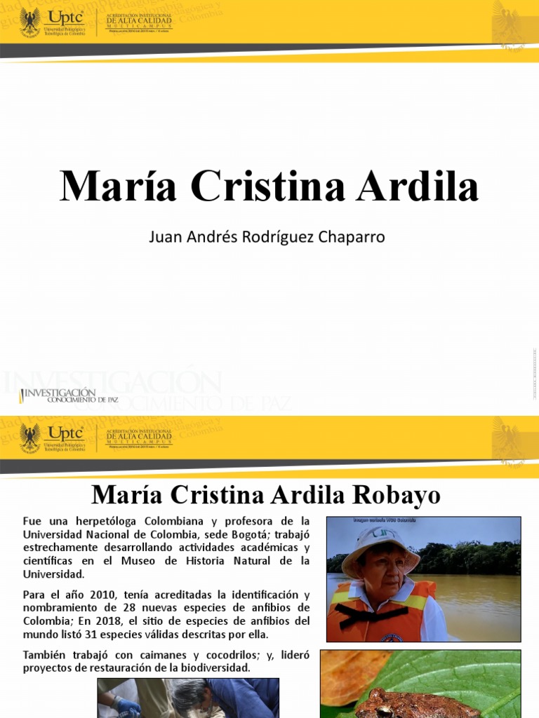 Legado de María Cristina Ardila | PDF