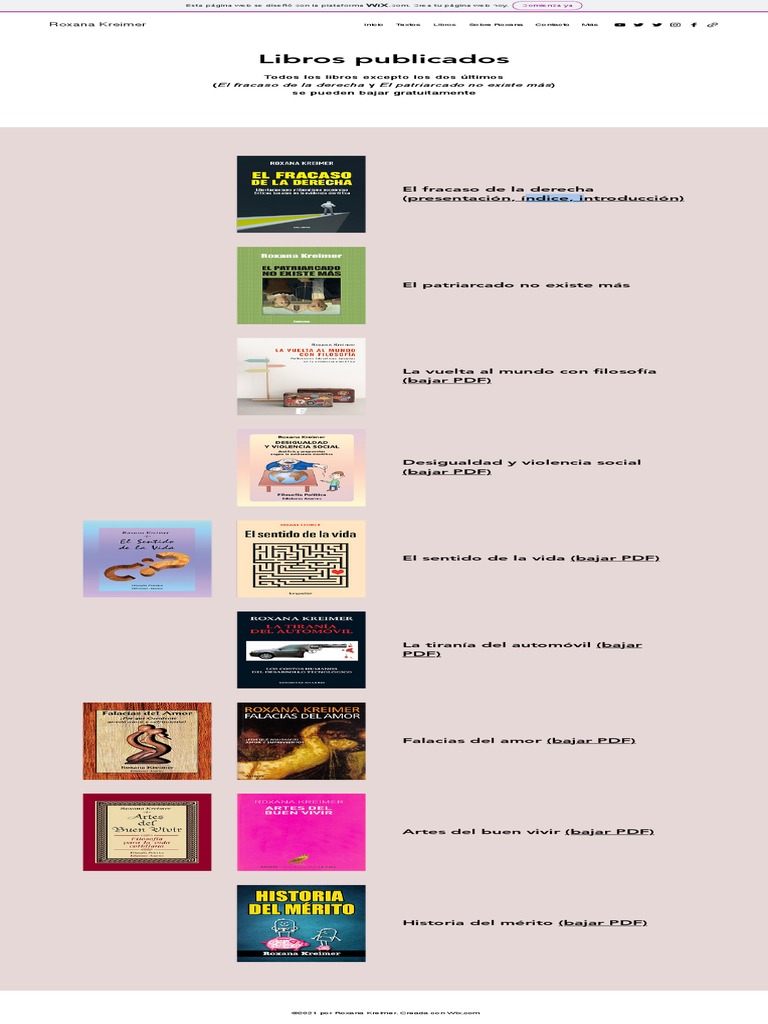 Libros - Roxana Kreimer | PDF