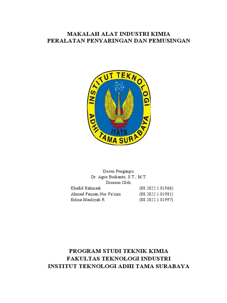 Alat Penyaring dan Pemusing dalam Kimia | PDF