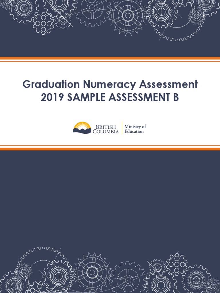 Graduation Numeracy Assessment 2019 Sample Assessment B: Ministry of ...