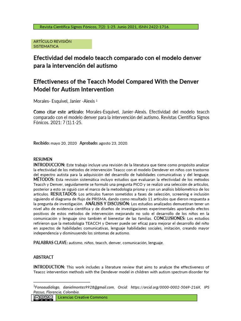 Admin, Efectividad Del Modelo Teacch | PDF | Espectro autista ...