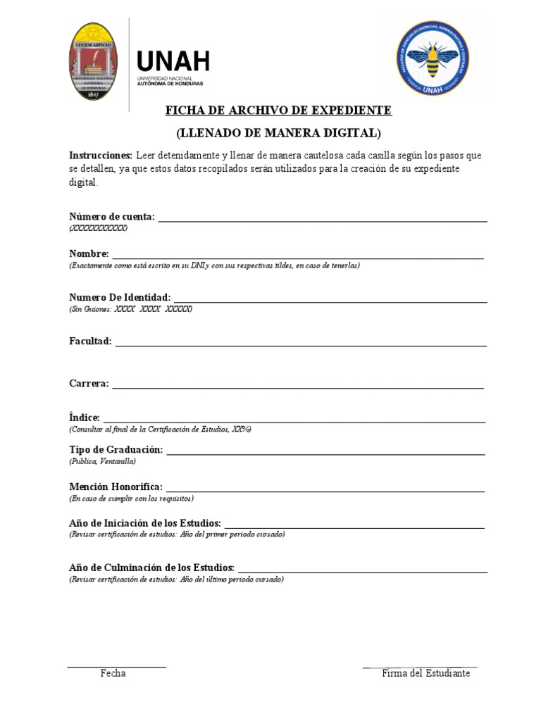 Ficha de Archivo de Expediente | PDF
