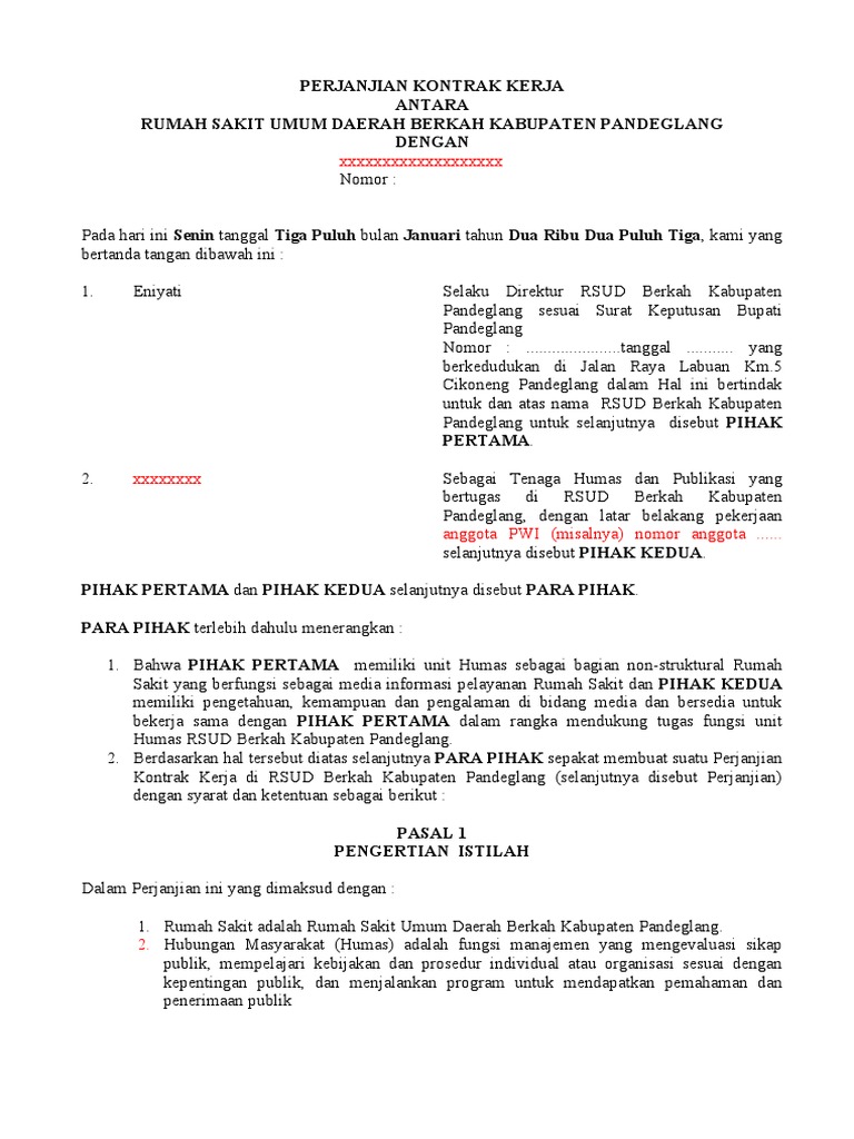 SPK Konsultan Humas 2023 | PDF