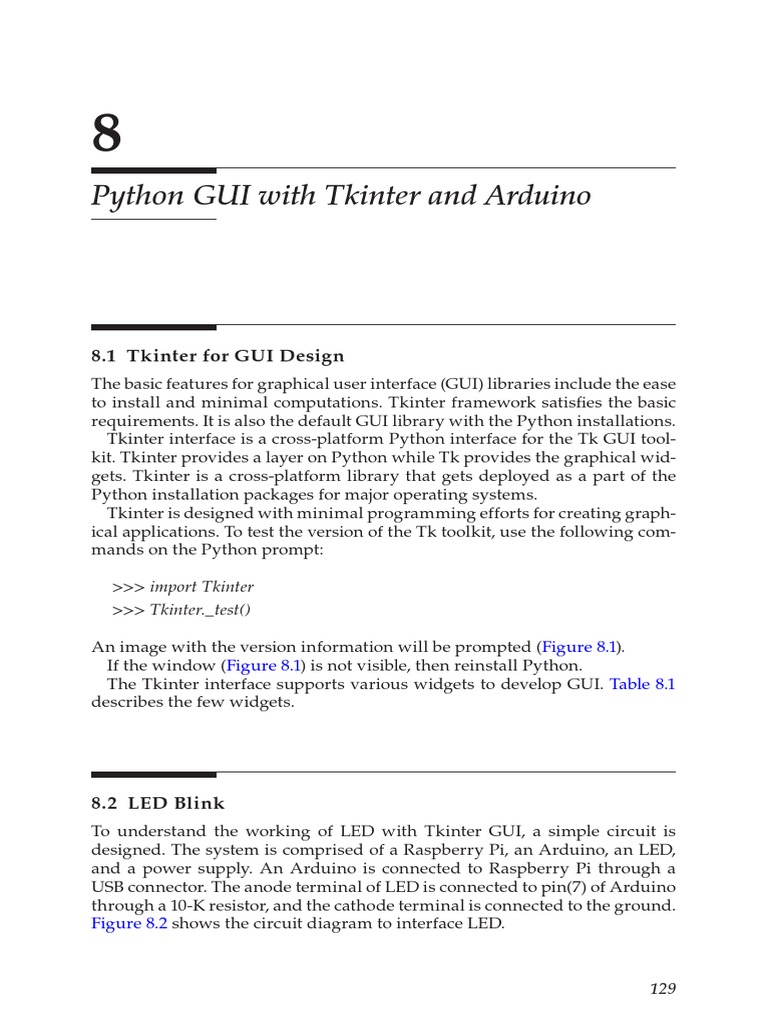 Activity 3 - Python GUI With Tkinter and Arduino | PDF | Graphical User Interfaces | Arduino