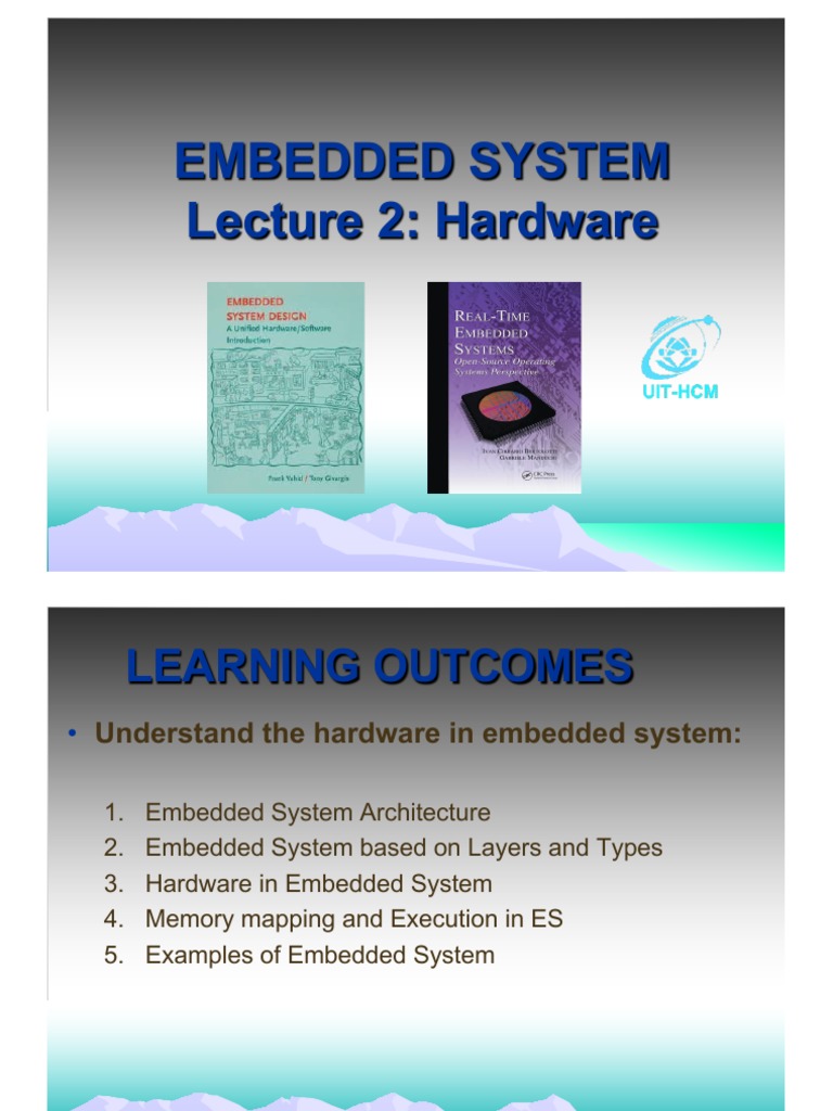 Lec2 Hardware in Embedded System Compatibility Mode | PDF | Embedded System | Microcontroller
