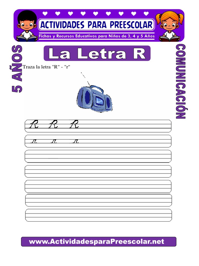 Actividades de la letra R para niños | PDF