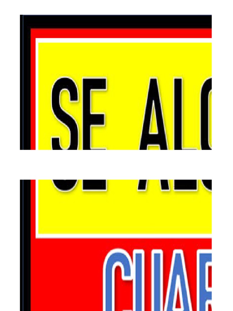 Letrero de alquiler | PDF