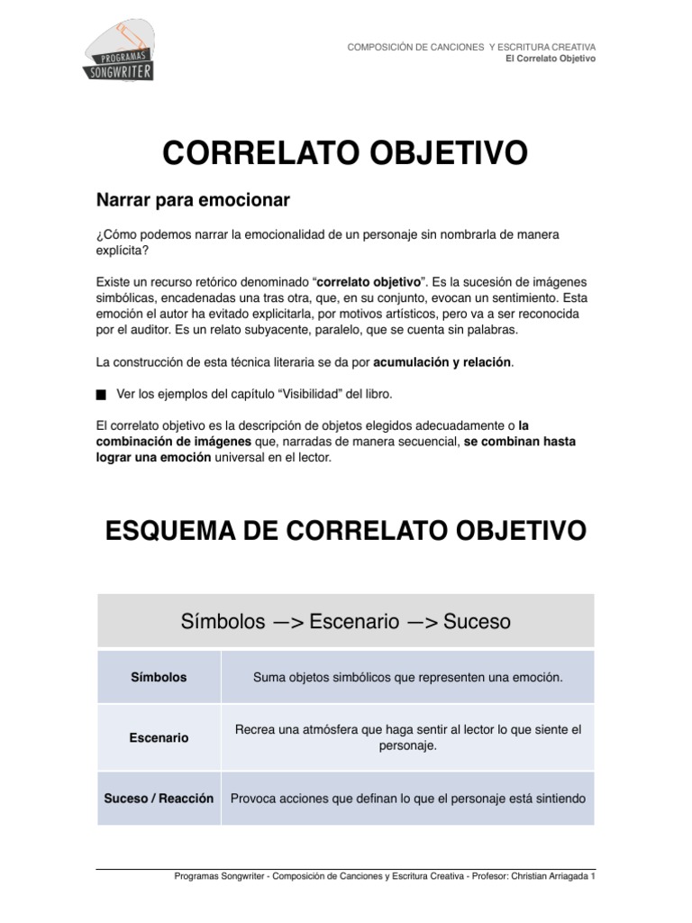 Correlato Objetivo en Narrativa Emocional | PDF