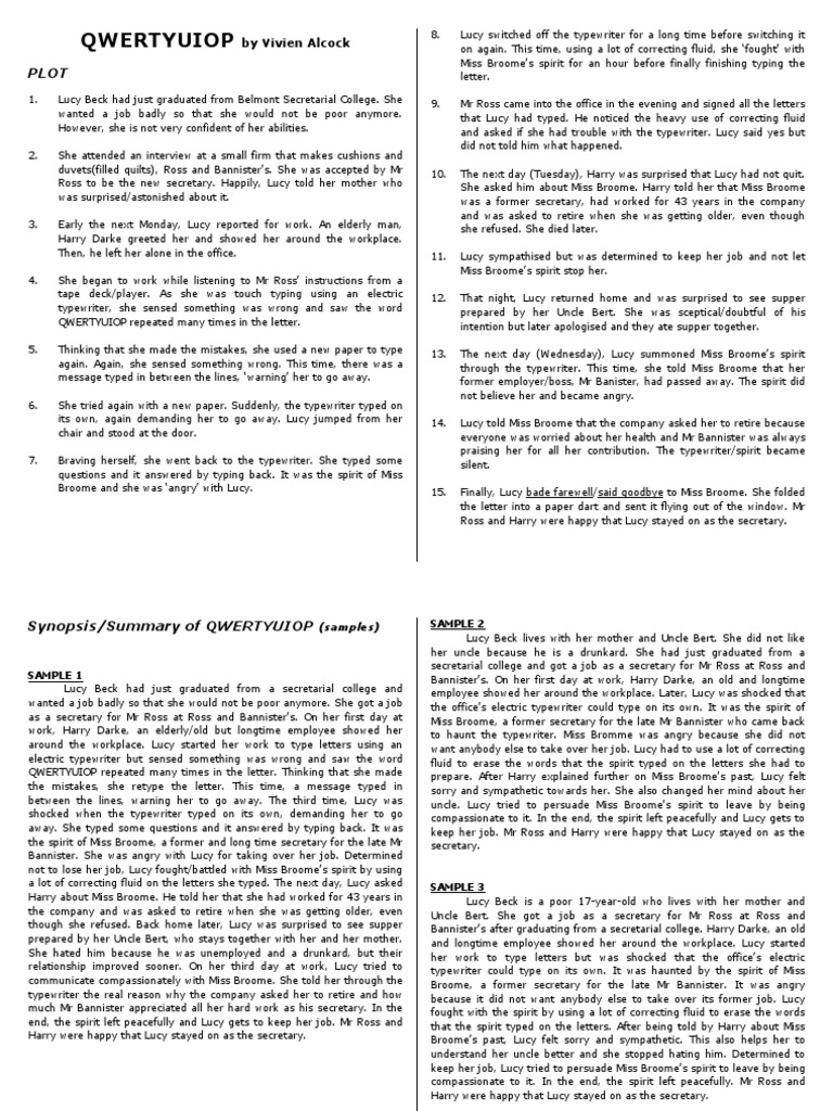 01 Qwertyuiop A | PDF | Typewriter