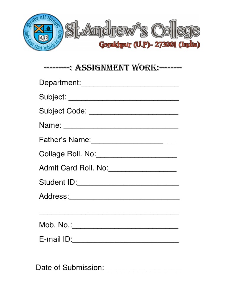 Assignment Work | PDF
