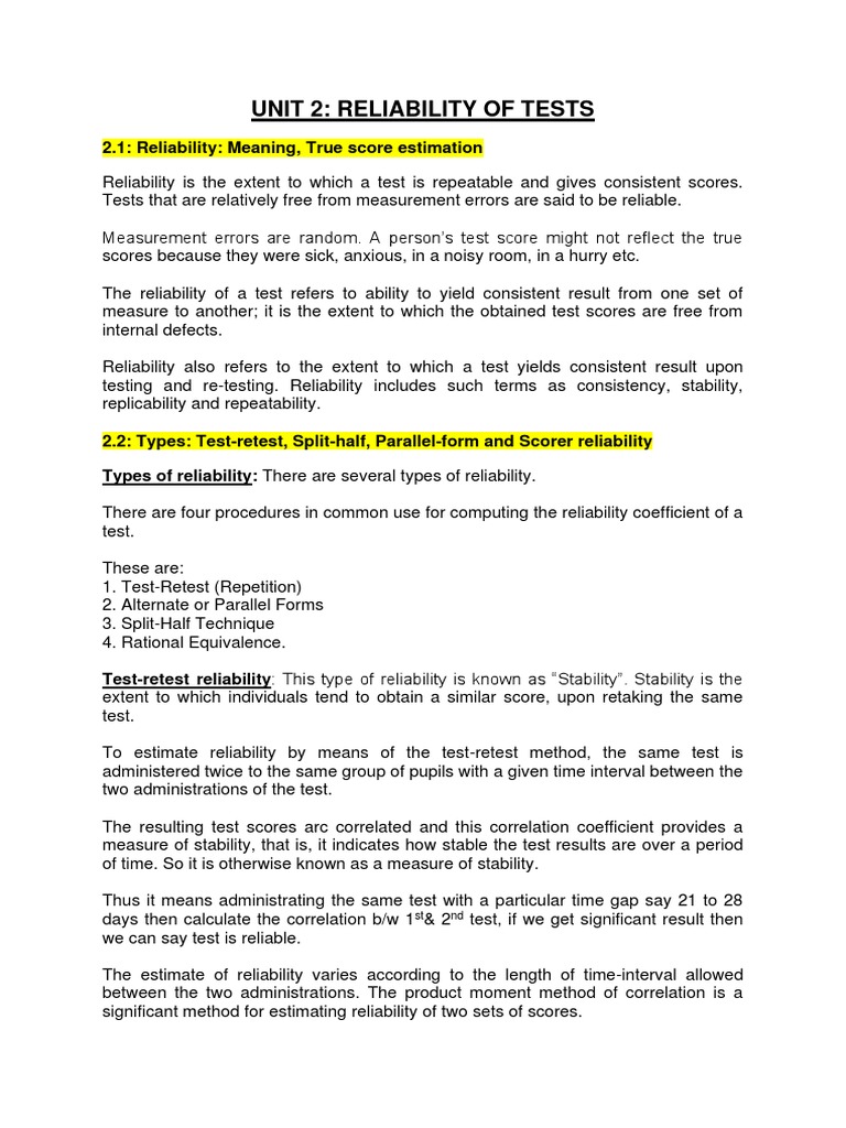 Spl 3 Unit 2 Download Free Pdf Errors And Residuals Standard Error