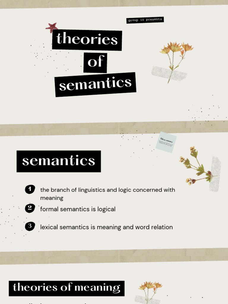 Theory of Semantics | PDF | Truth | Theory