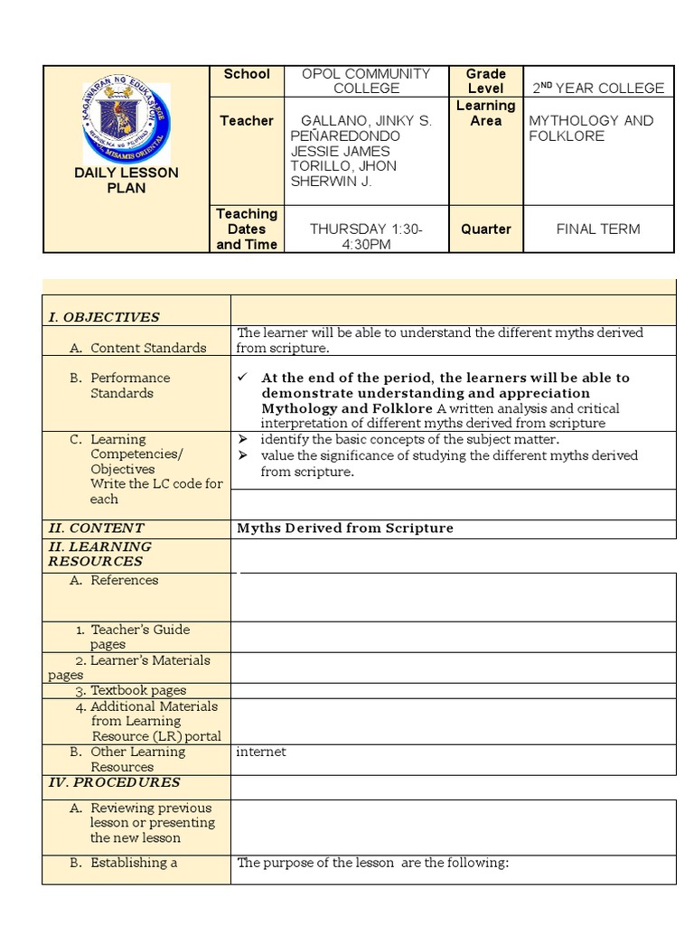 Lesson Plan in The Teacher... Sociological Perspective | PDF