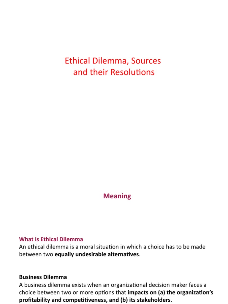 Chapter Ethical Dilemma Nov | PDF | Corporate Social Responsibility ...