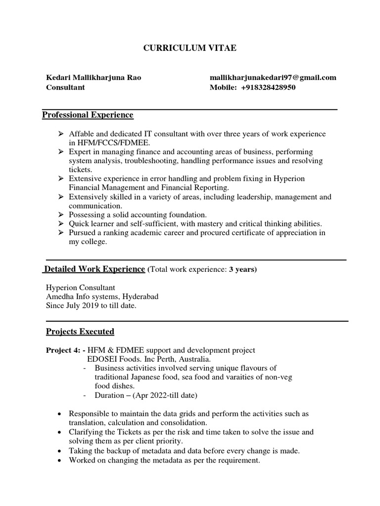 Resume 11 | PDF
