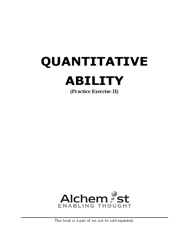 Quantitative Ability: (Practice Exercise-II) | PDF