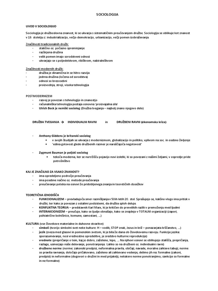 Sociologija | PDF
