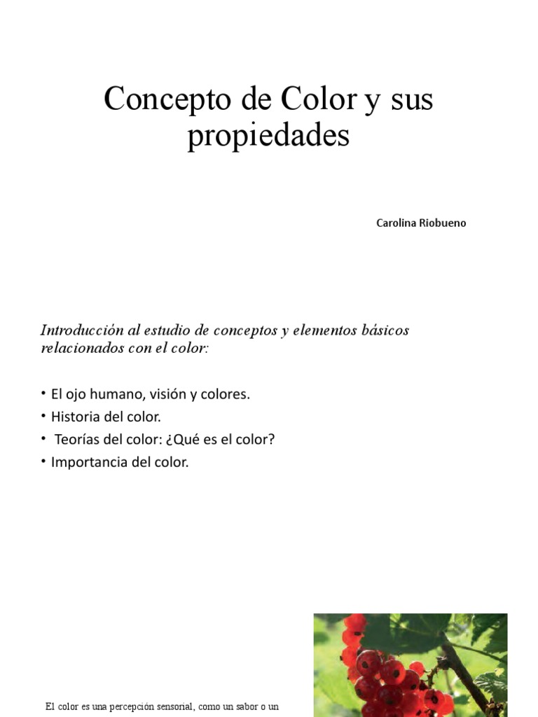 Concepto de Color | PDF | Color | Ligero