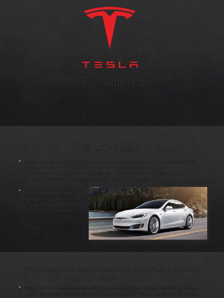 Tesla - IoT | PDF | Internet Of Things | Vehicles