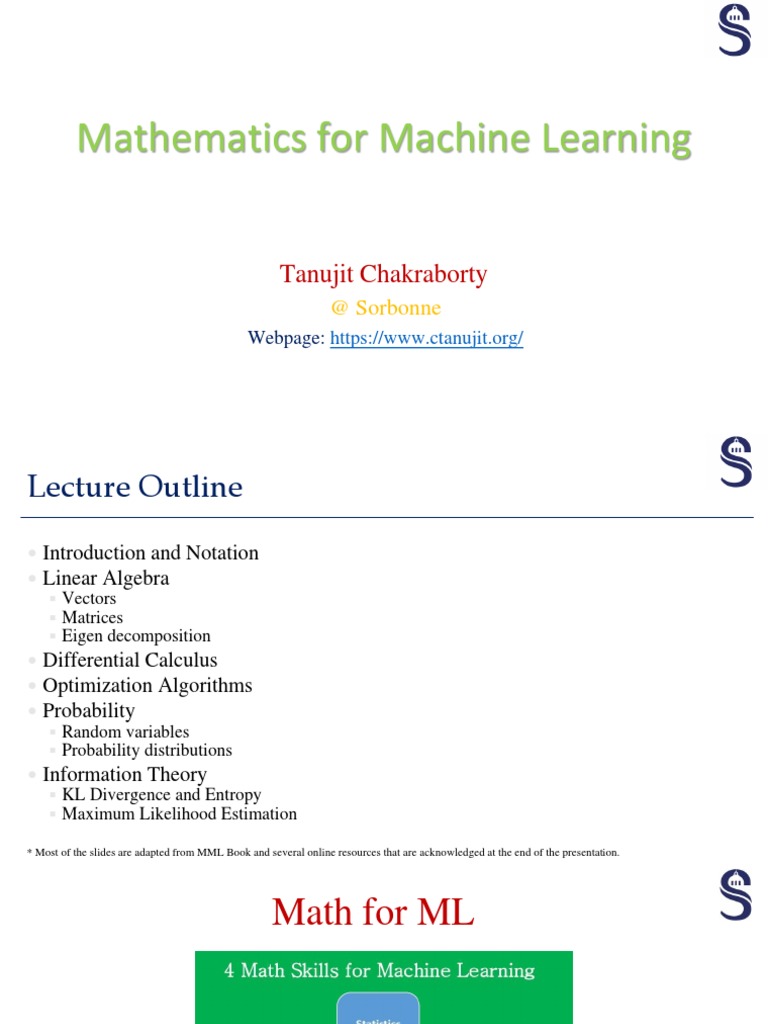 Mathematics For Machine Learning | PDF