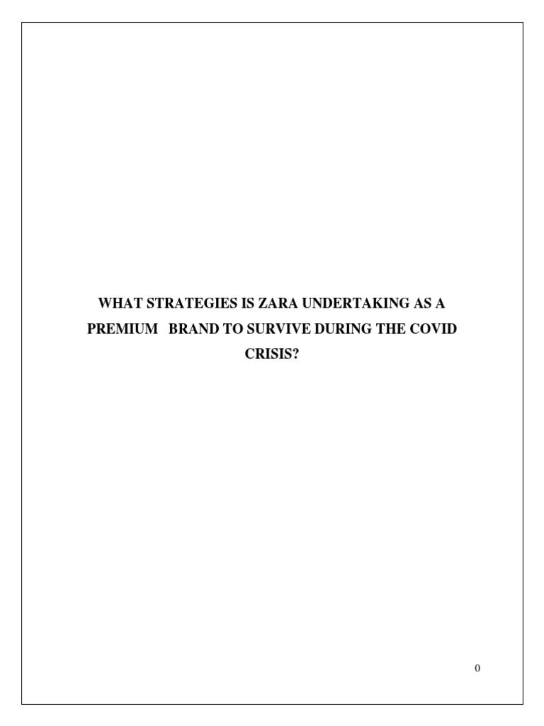 ZARA Case Study | PDF | Strategic Management | Retail