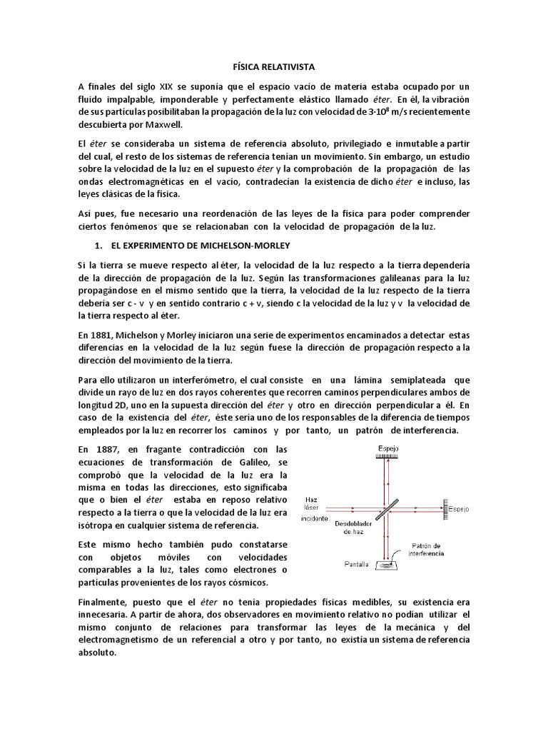 Física Relativista | PDF