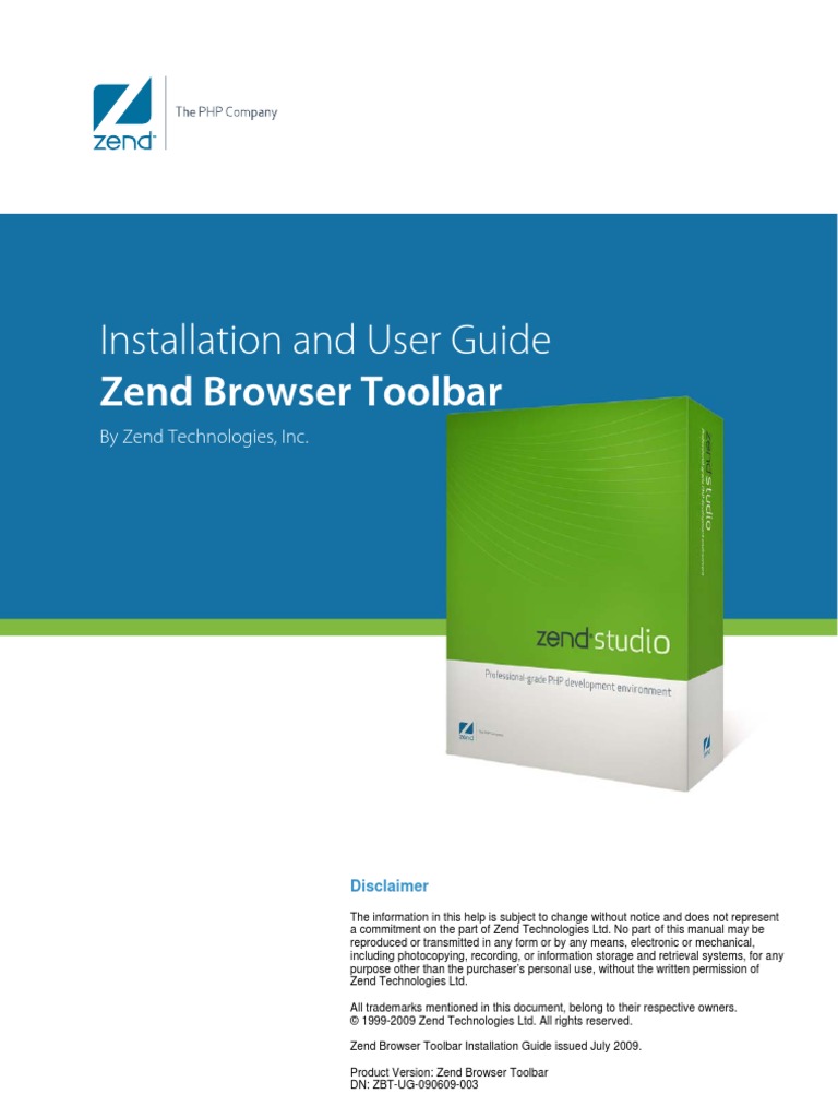 Zend Debugger Toolbar Installation Guide | PDF | Internet Explorer | Web Browser