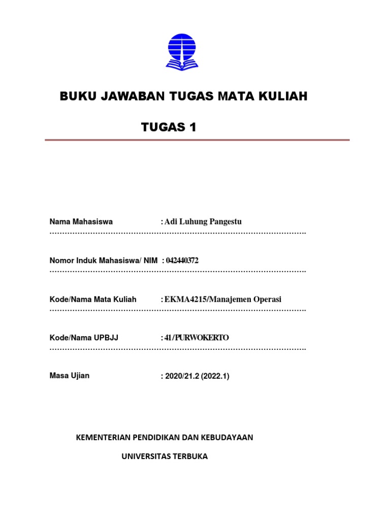 Manajemen Operasi - Adi Luhung Pangestu - 1 | PDF