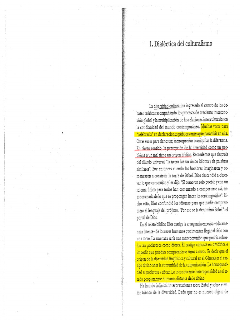 Grimson - Dialéctica Del Culturalismo | PDF