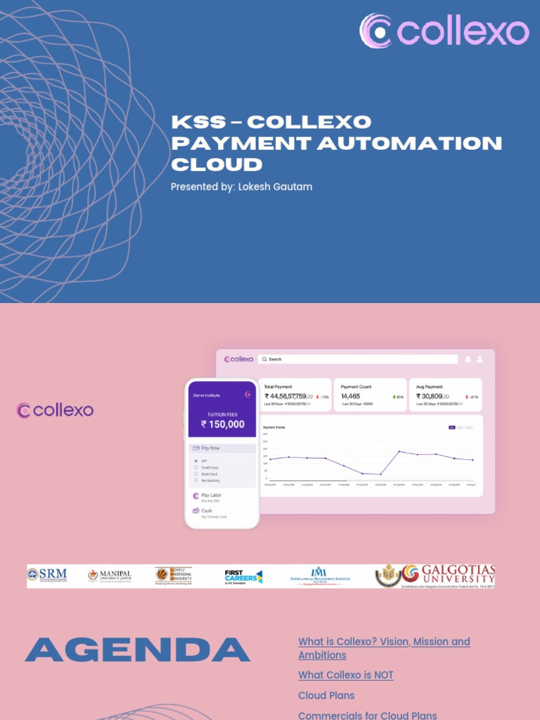 Collexo: Simplifying EdTech Payments | PDF | Fee | Cloud Computing