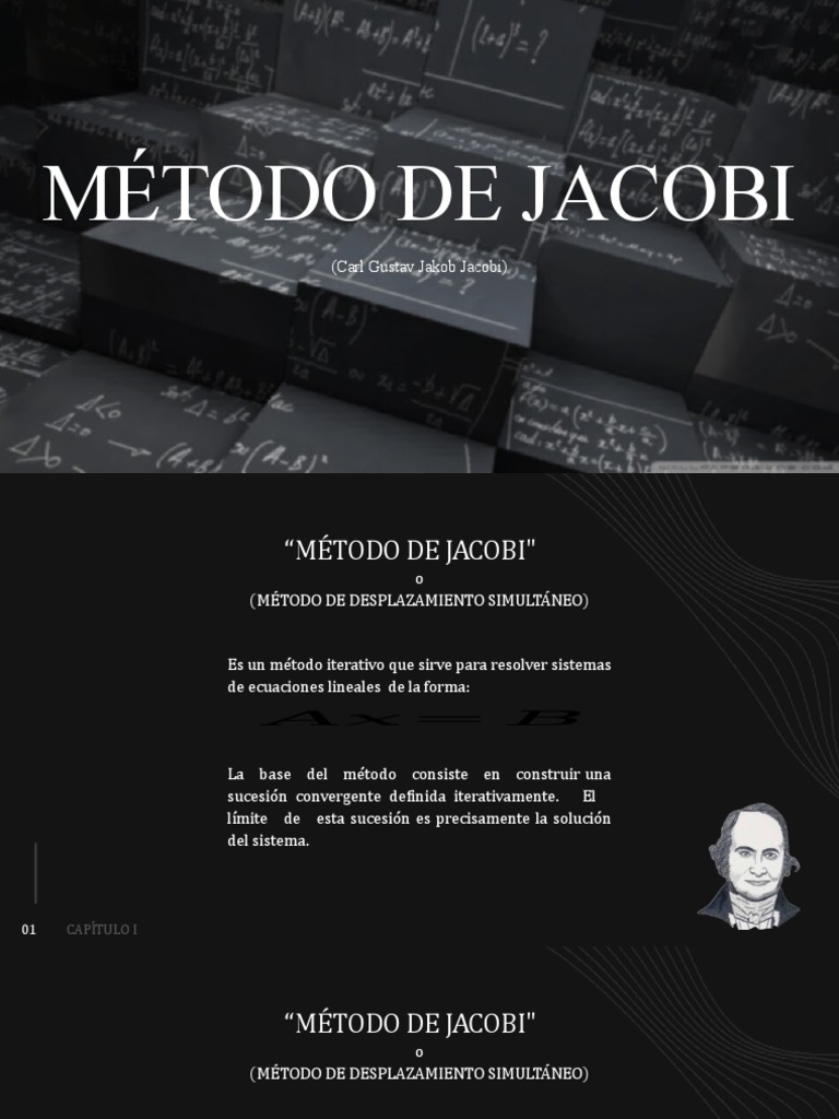 Método de Jacobi | PDF | Ecuaciones | Conceptos matemáticos