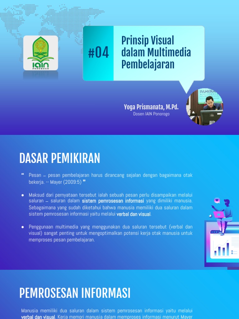 Prinsip Desain Visual untuk Pembelajaran | PDF