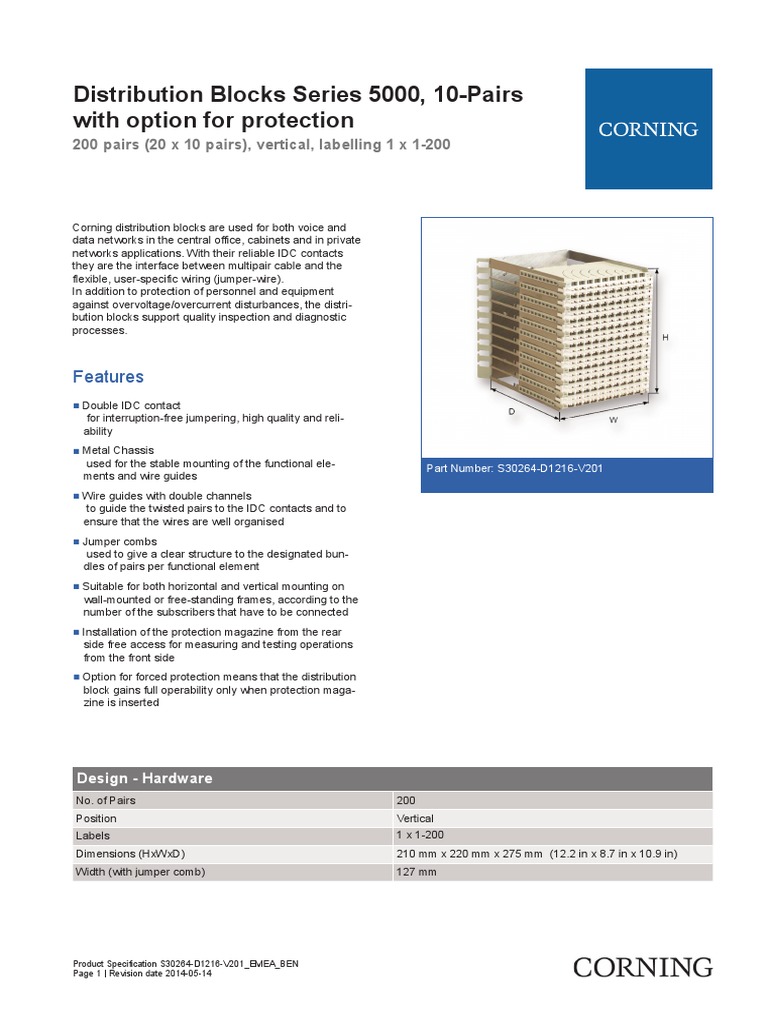 S30264-D1216-V201 Emea Ben | PDF | Electrical Connector | Electric Power