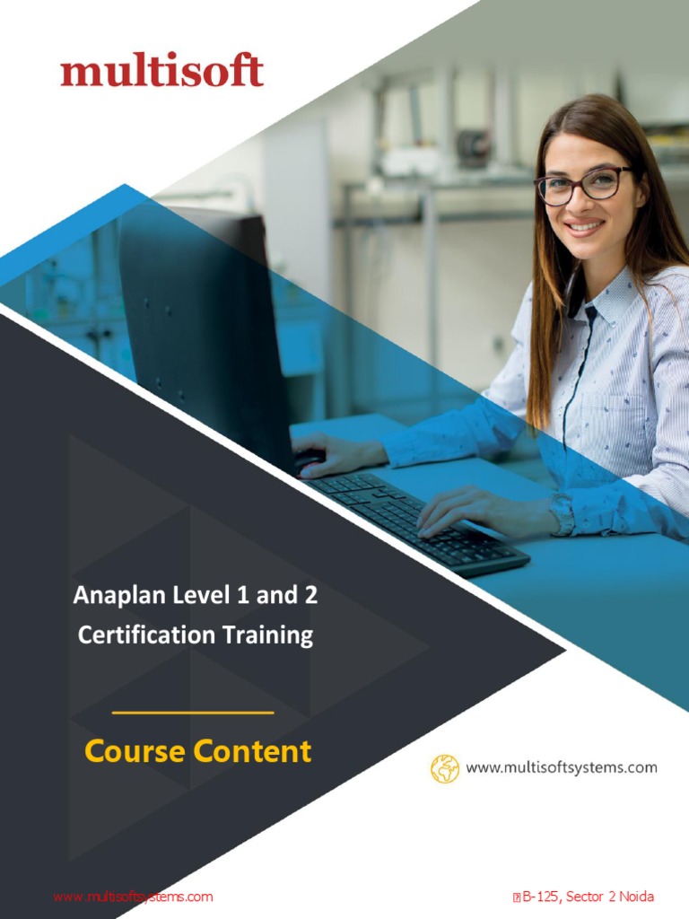 Anaplan Level 1 and 2 Certification Training - Course Content | PDF