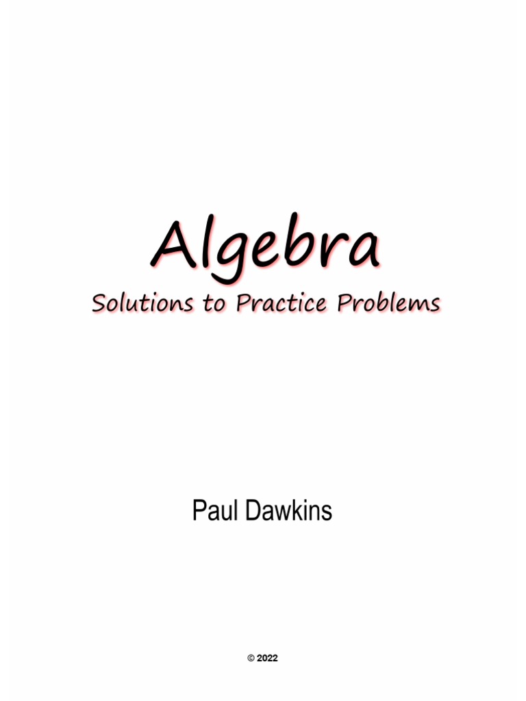 Algebra Solutions | PDF | Polynomial | Factorization