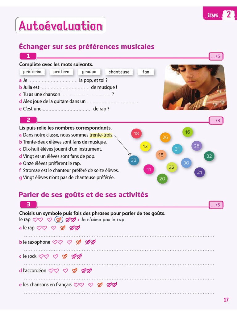 Cahier-Auto Evaluation A1 | PDF