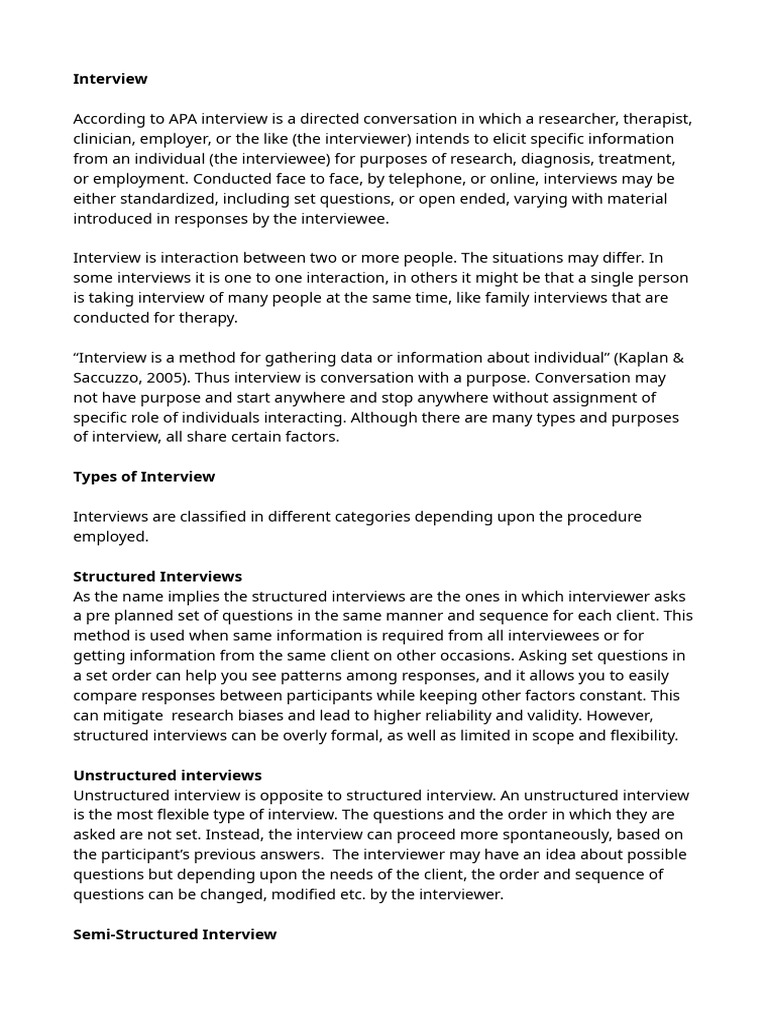 09 Interview Pdf Interview Therapy