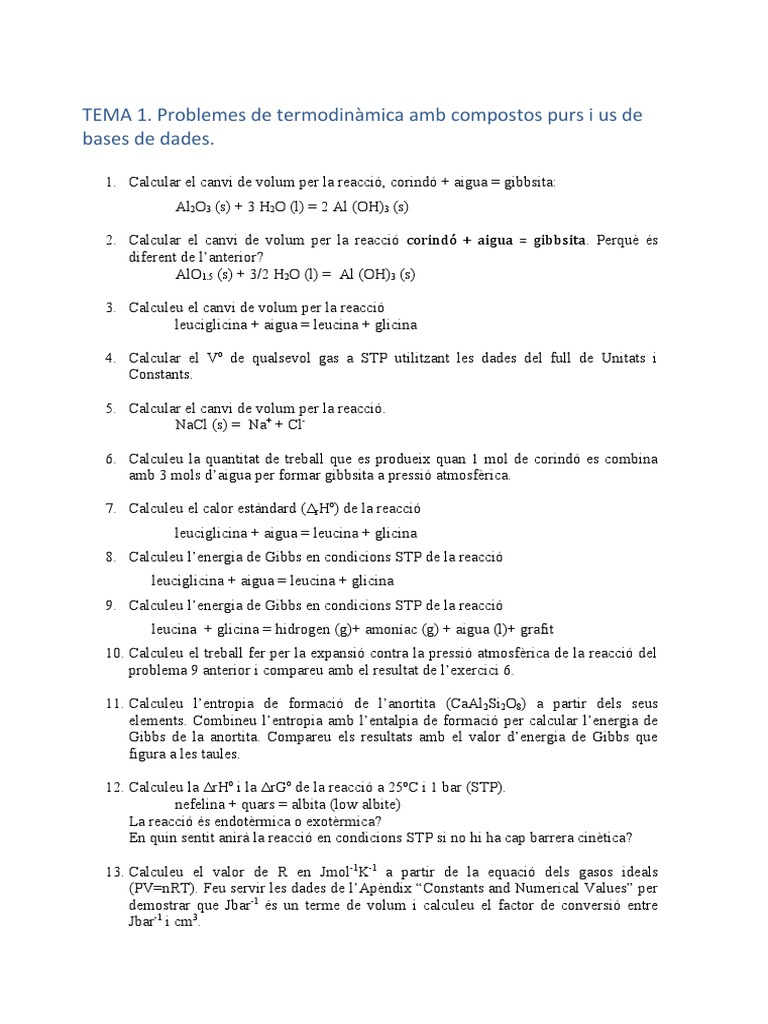 Problemes - Tema 1 | PDF