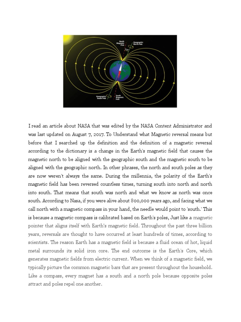 NASA article on Earth's magnetic field reversals | PDF