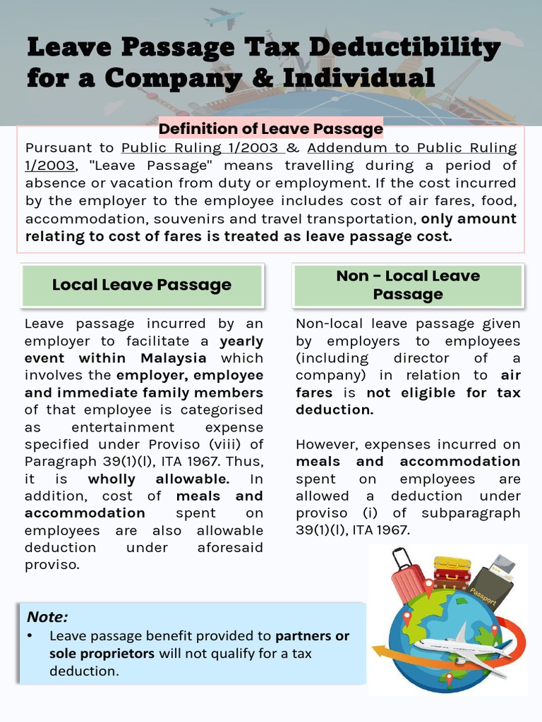 Tax Article 19-2022 - Leave Passage Tax Deductibility of Company ...