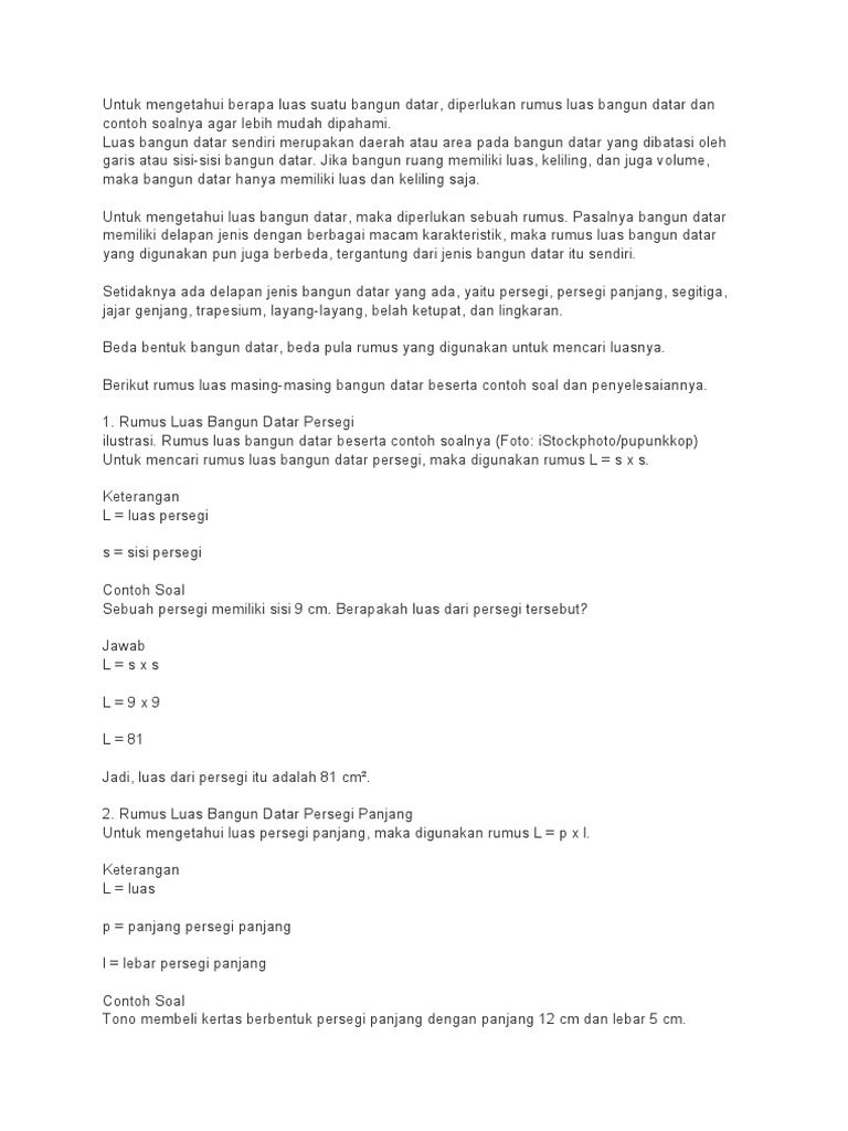 Bangun Datar | PDF